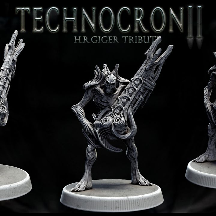 3D Printable TechnoMech Fighter (pose 4 of 7) by Mini Monster Mayhem